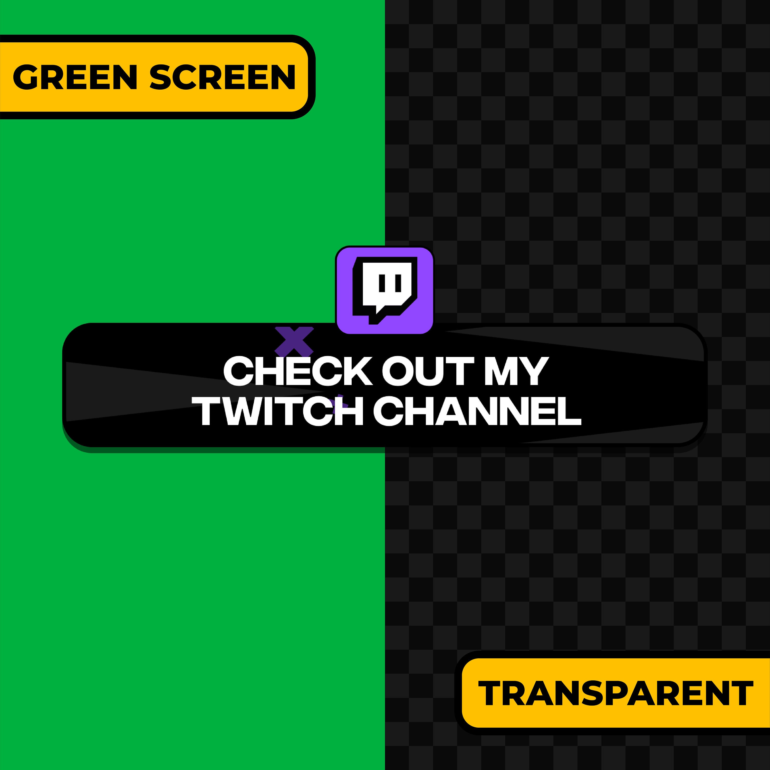 Custom Animated Twitch Follow and Subscribe Button Overlay | Stream ...