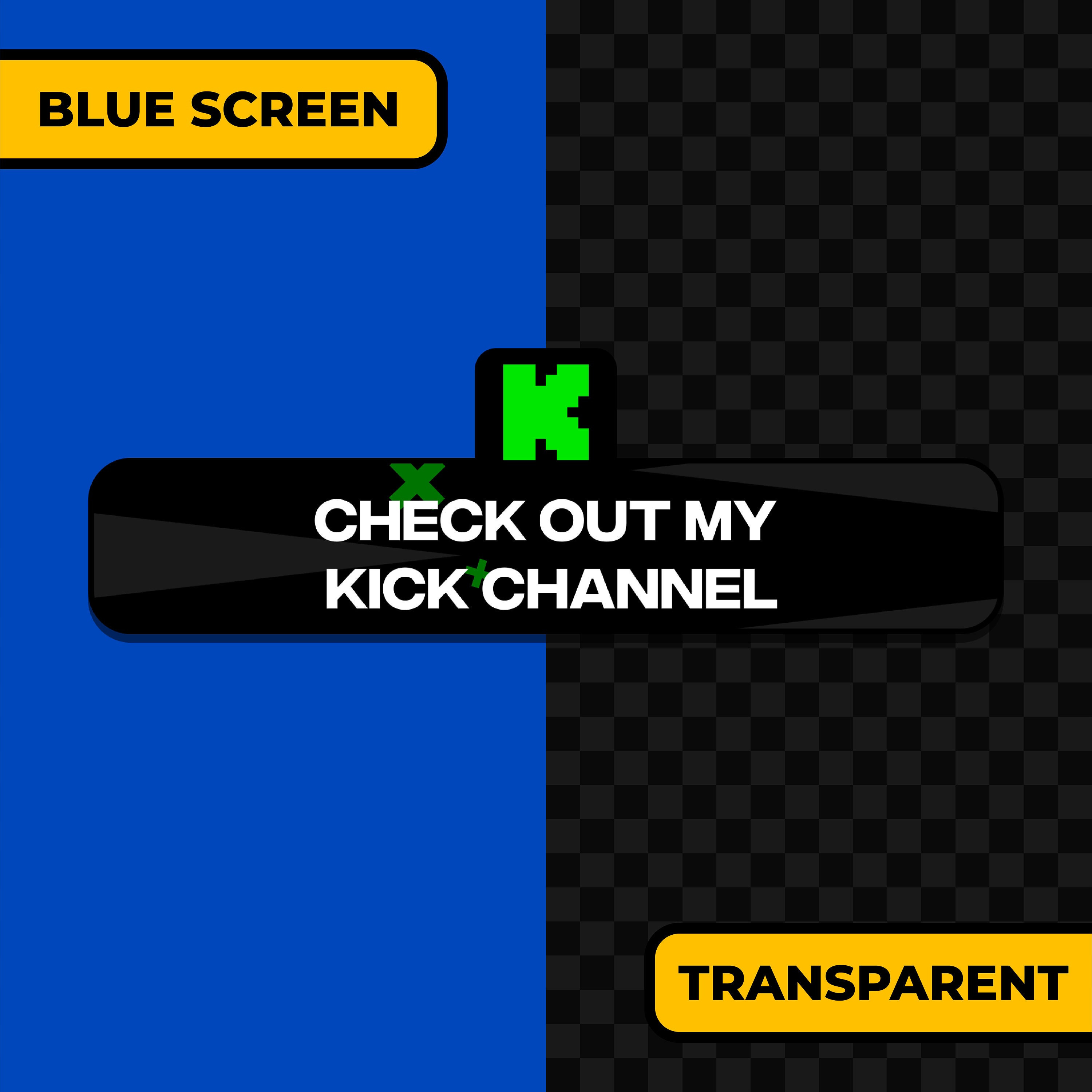 Custom Animated Kick Follow and Subscribe Button Overlay With ...