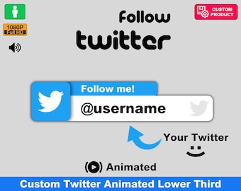 Custom Animated Instagram Button Overlay for Youtube Intro - Etsy