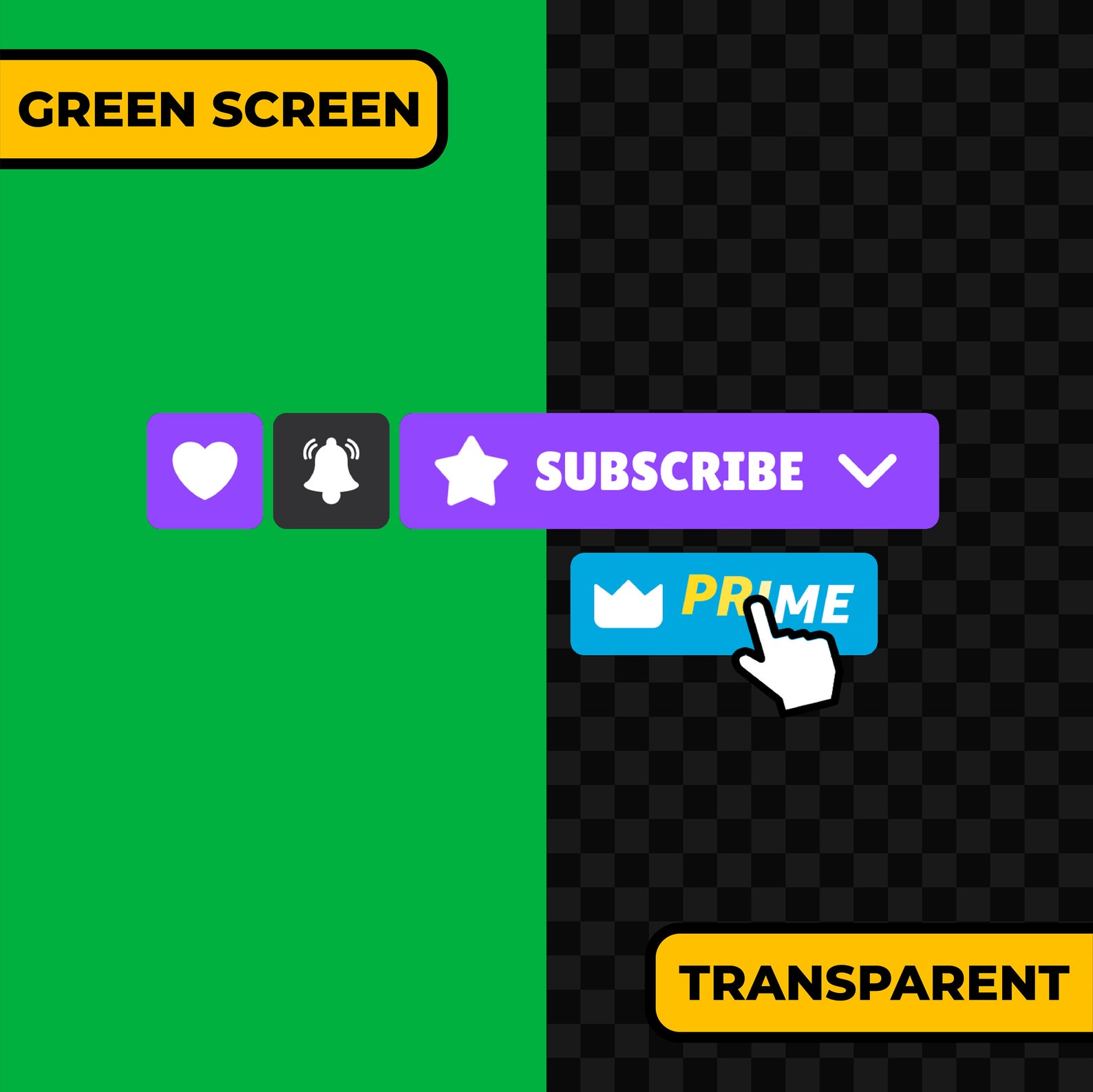 Animated Twitch Subscribe Button Overlay With Integrated Special ...