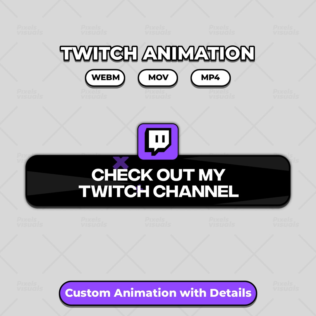 Custom Animated Twitch Subscribe Overlay With Integrated - Etsy