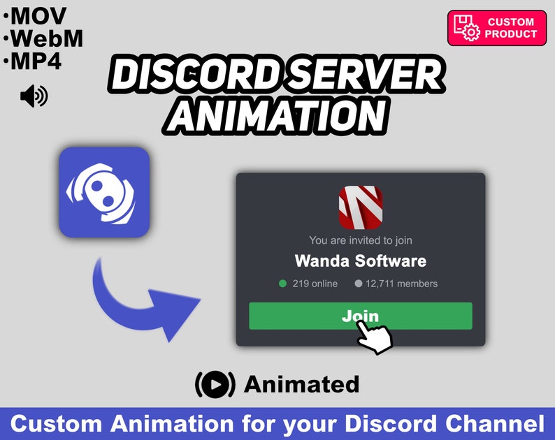 Custom Animated Discord Channel Subscribe, Animated Discord Subscribe ...