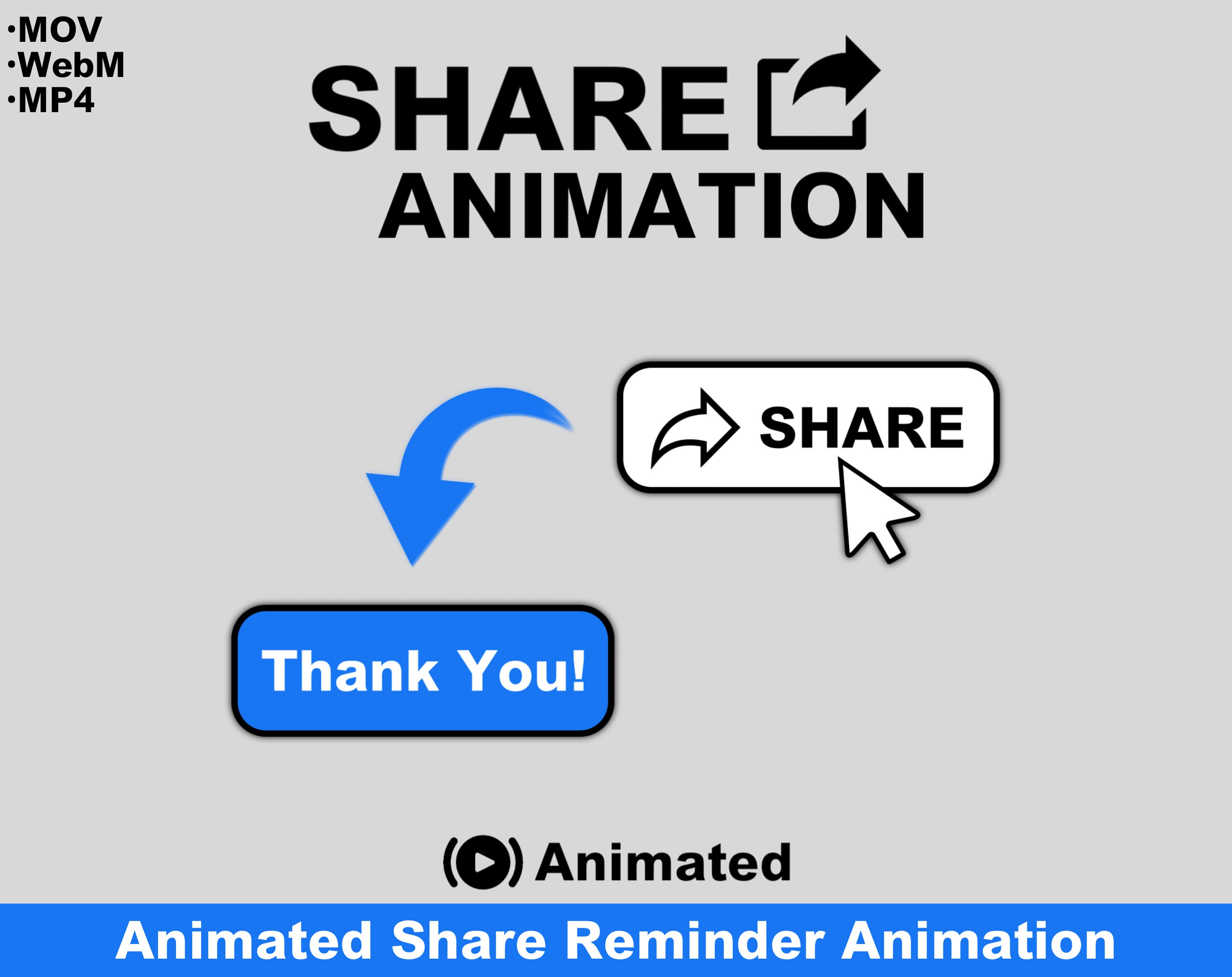Reminder Animation to Share Your Live, Video or Post With Sound ...