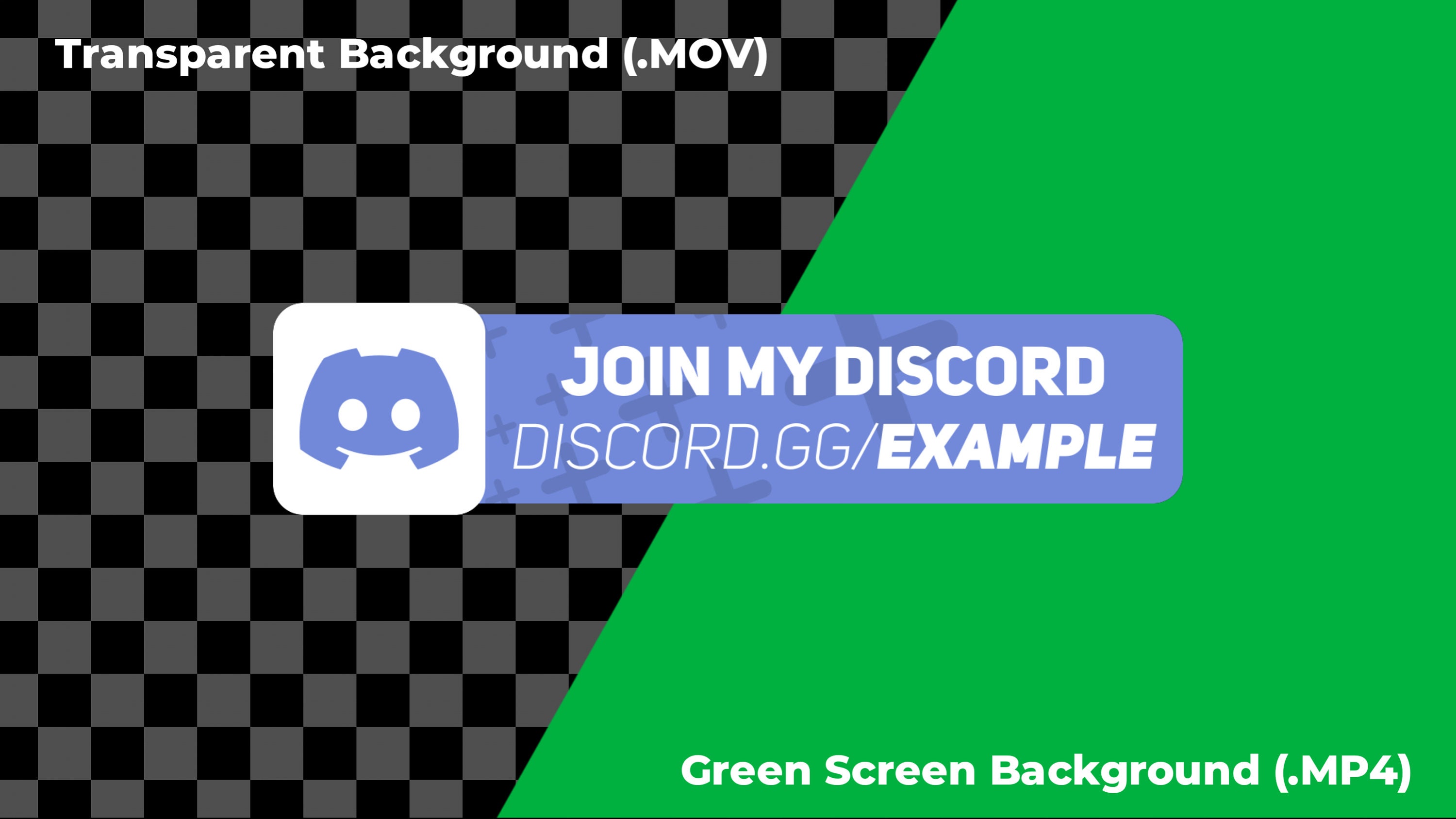 Custom Animated Discord Channel Subscribe, Animated Discord Subscribe, Social Media Lower Third ...