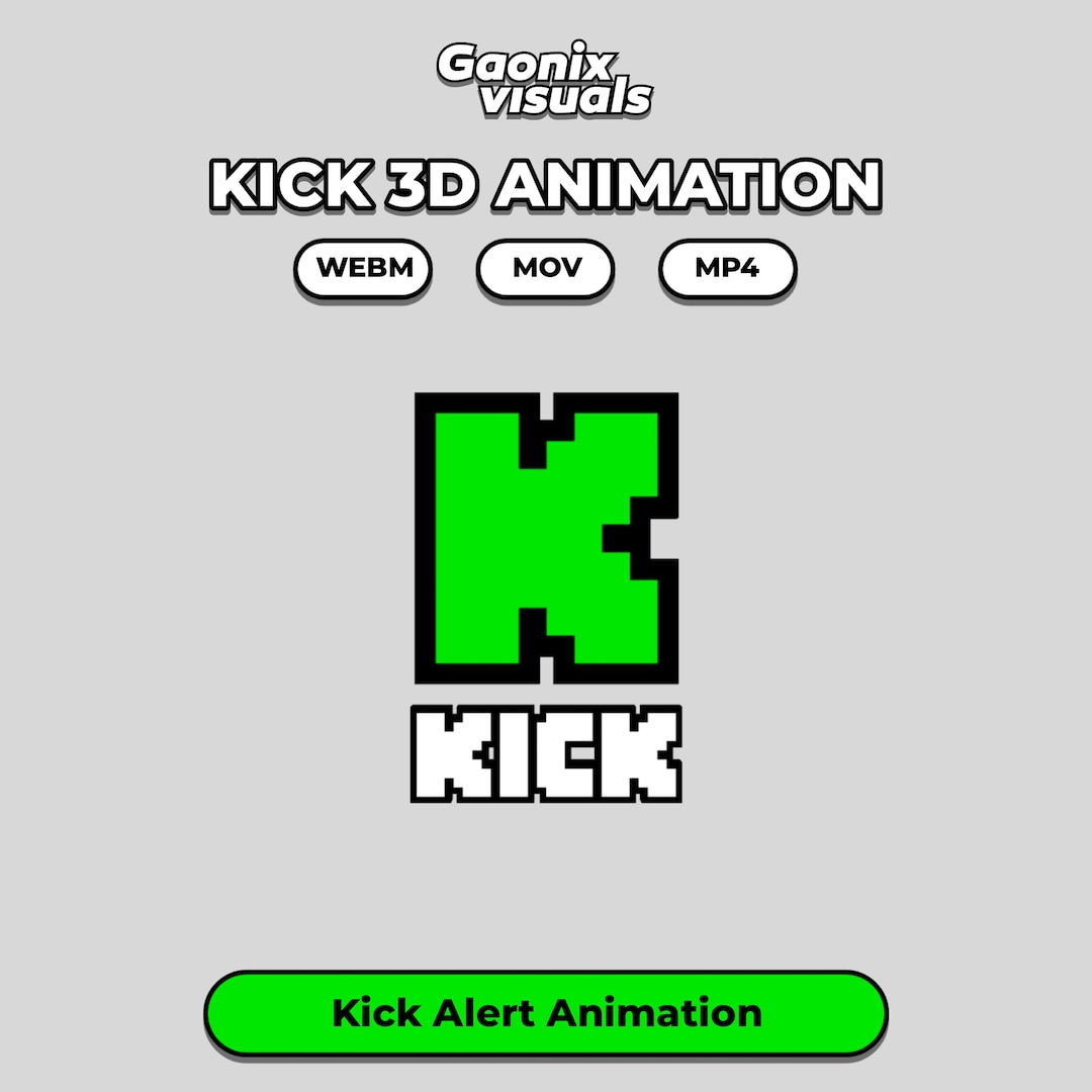 Kick 3D Animated Overlay With Integrated Special Effects to Enhance the Visual Quality of Your ...