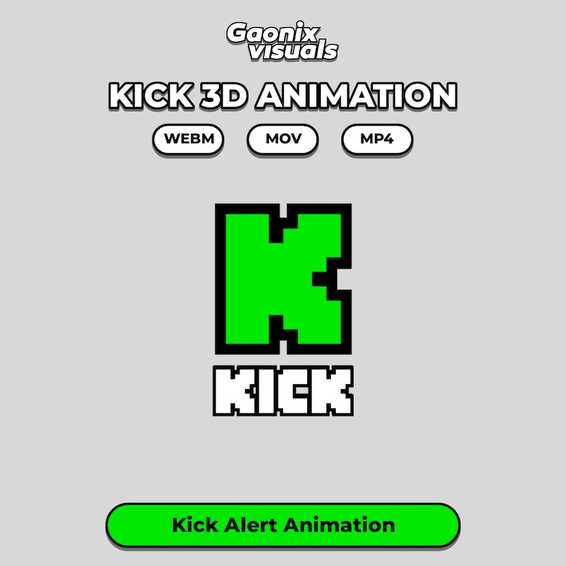 Kick 3D Animated Overlay With Integrated Special Effects to Enhance the ...