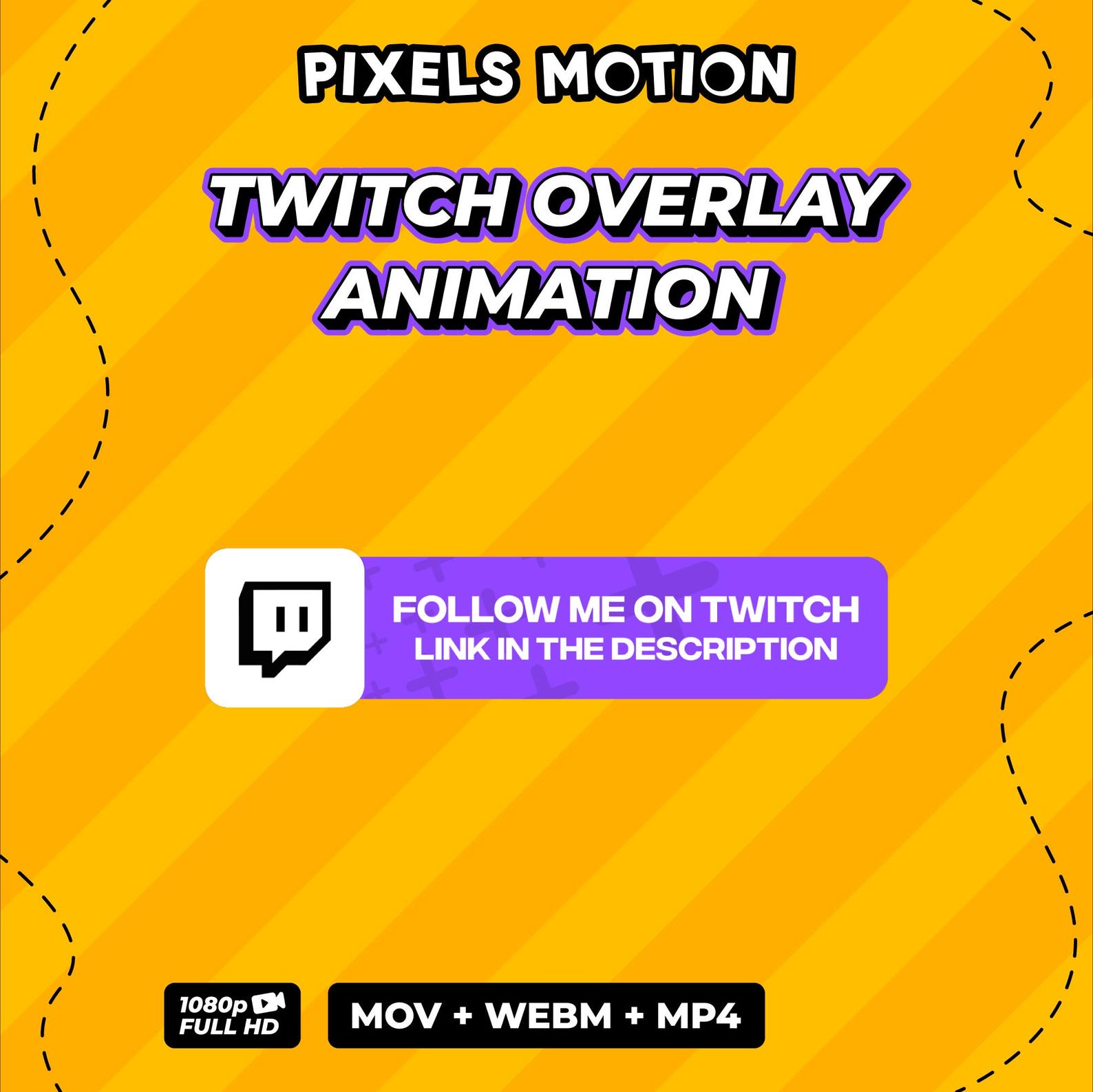 Custom Twitch Follow Button Animation | Social Media Lower Third ...