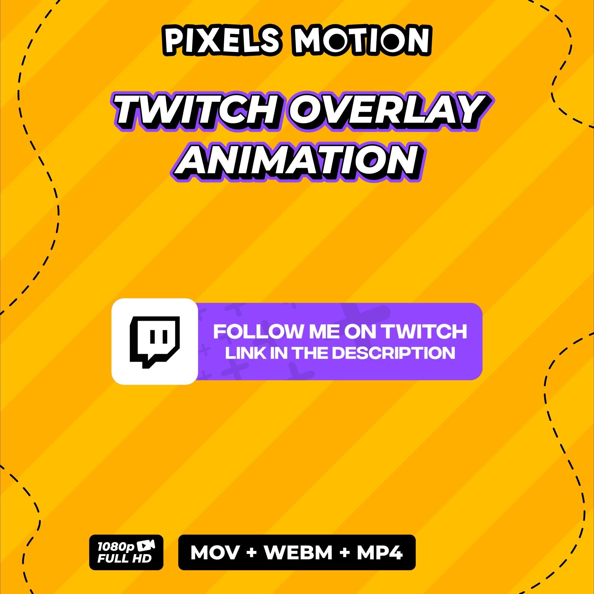 Custom Twitch Follow Button Animation | Social Media Lower Third ...