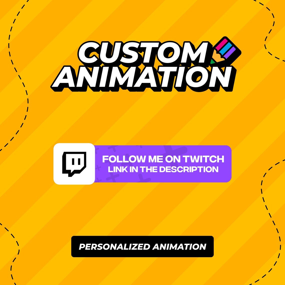Custom Twitch Follow Button Animation | Social Media Lower Third ...