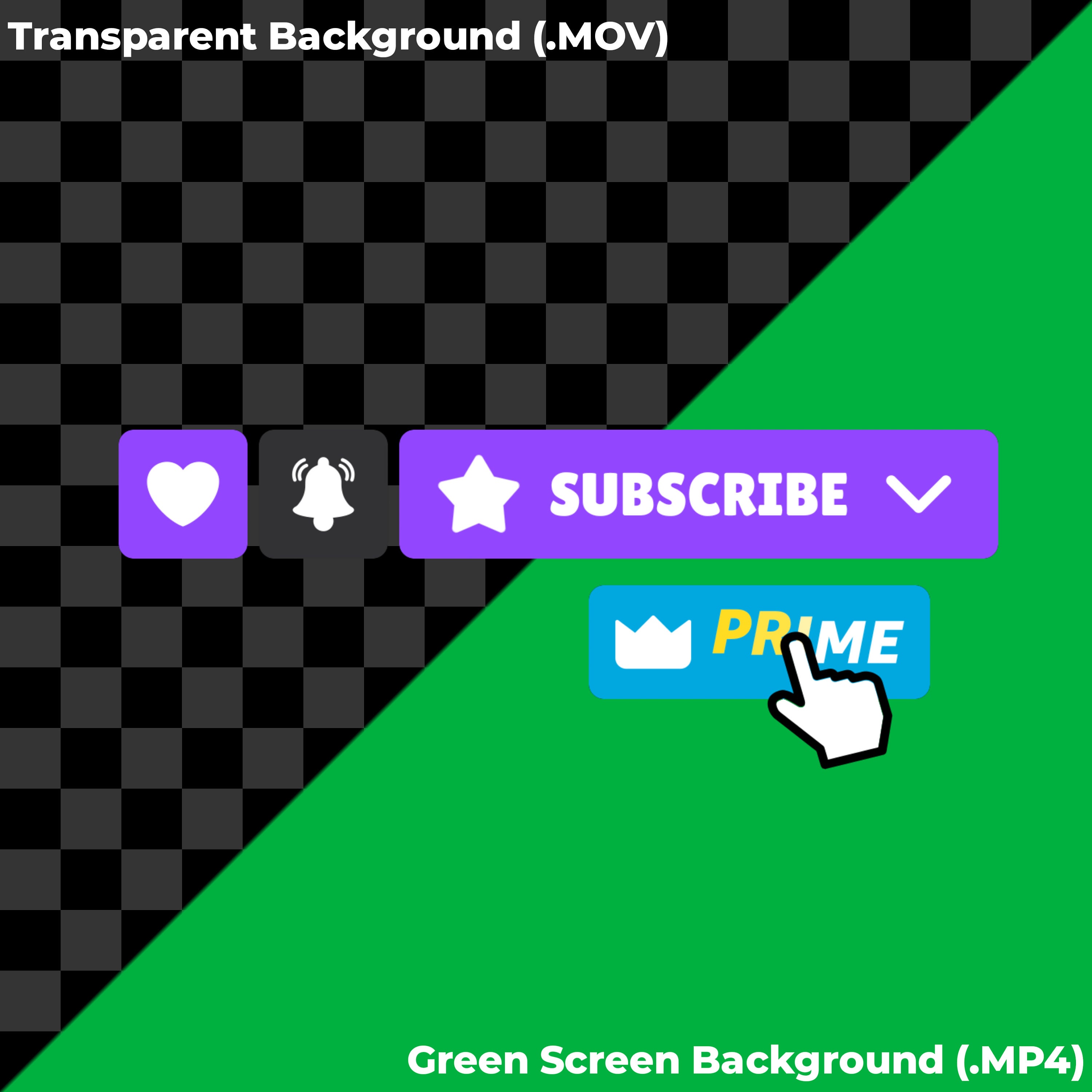 Animated Twitch Subscribe Button Overlay With Integrated Special ...