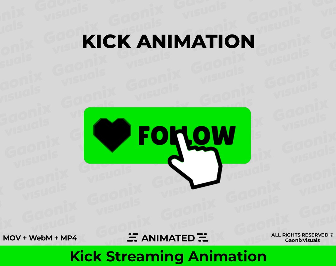 Kick Animated Overlay With Integrated Special Effects to Enhance the ...