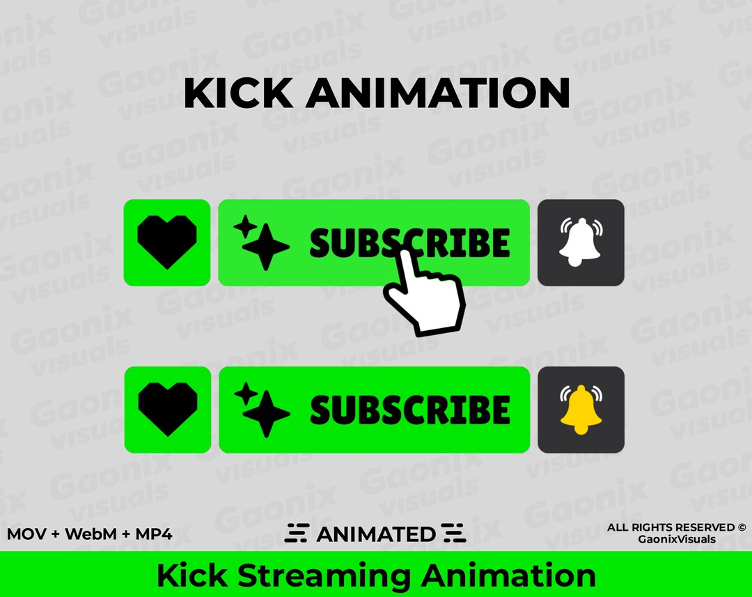 Kick Animated Overlay With Integrated Special Effects to Enhance the ...