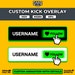 Custom Animated Kick Follow and Subscribe Button Overlay | Stream ...