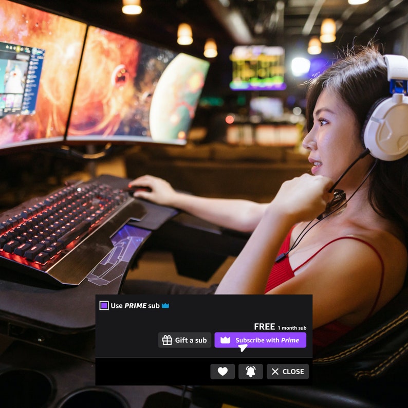 Animated Twitch Prime Subscribe Button Overlay With Integrated Special ...