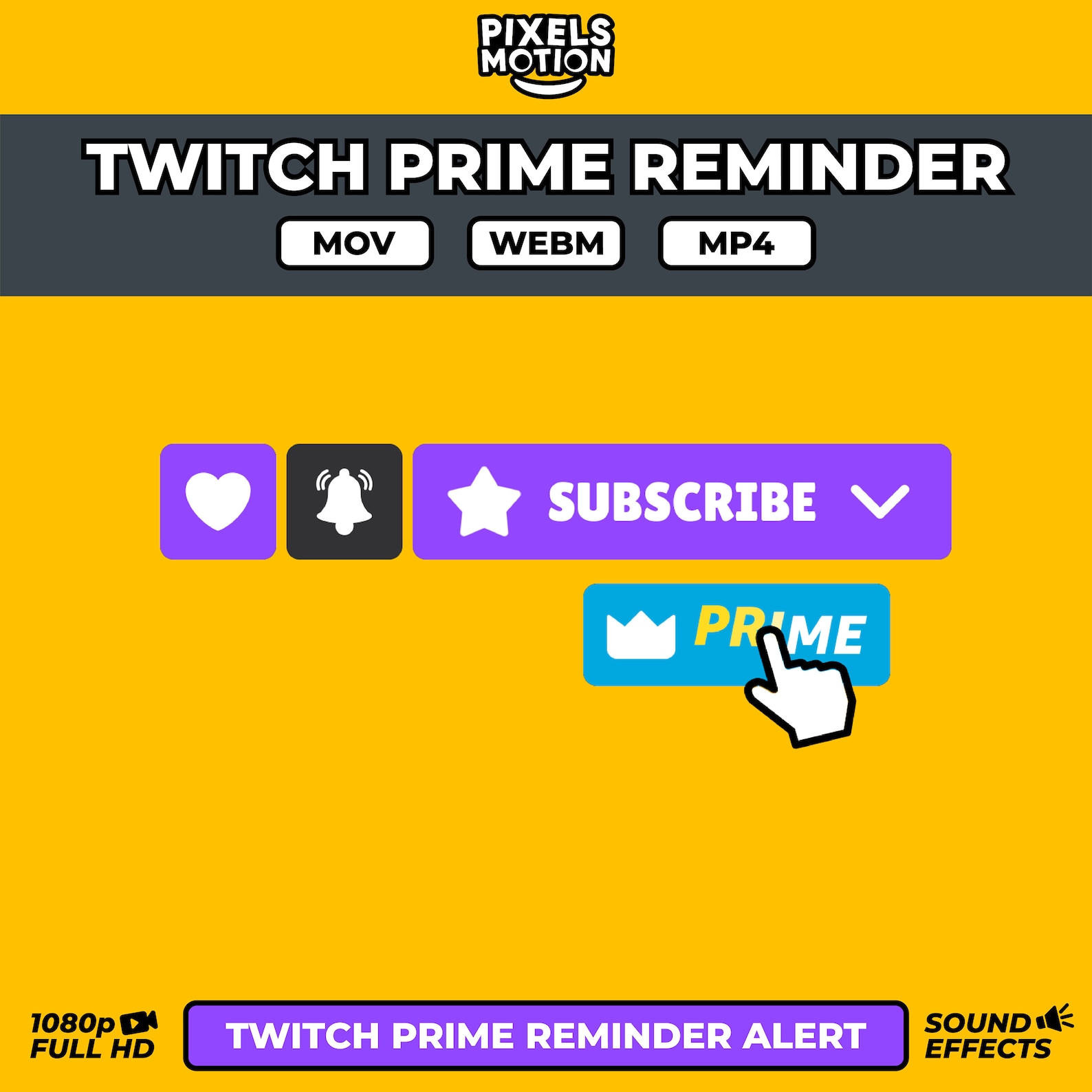 Animated Twitch Subscribe Button Overlay With Integrated Special ...