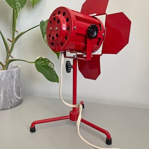 Vintage Adjustable Mini Red Studio Table Lamp - Etsy