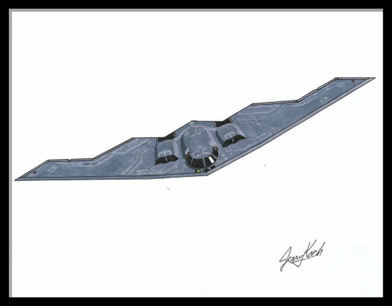 Stealth Bomber Drawing