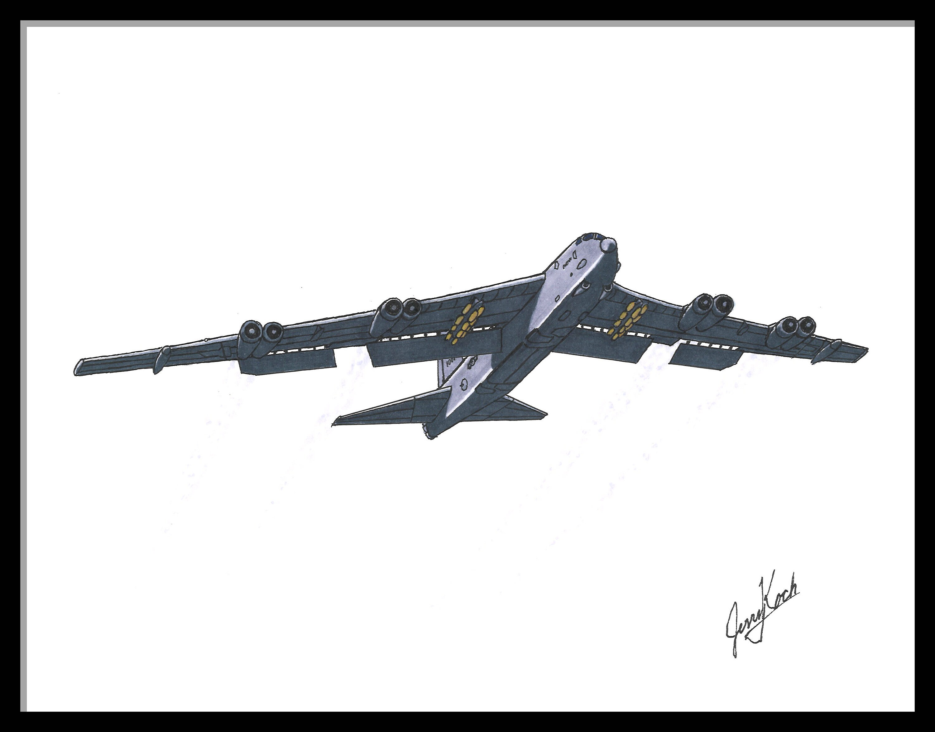 Boeing B-52 Stratofortress "buff" (vietnam Bomber) | Original Color ...