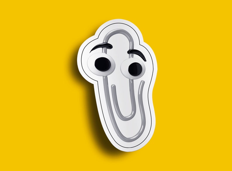 Clippy Microsoft Word Paperclip Windows Office Assistant - Etsy