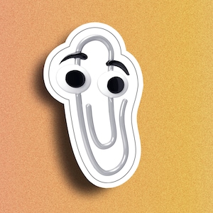 Clippy Microsoft Word Paperclip Windows Office Assistant Retro Premium ...