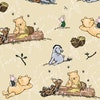 Classic Winnie-the-pooh Seamless Pattern, Pooh and Piglet, Repeating ...