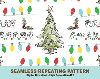 Asl Christmas Paper - Etsy