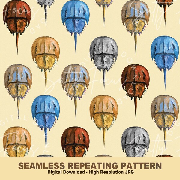 Horseshoe Crab Pattern - Etsy