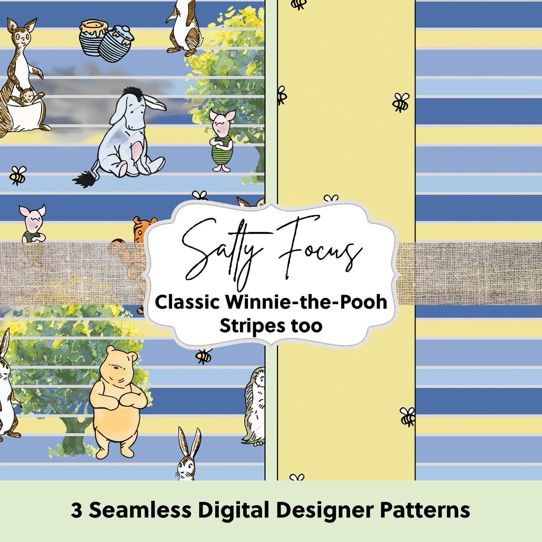 Classic Winnie-the-pooh Seamless Pattern, Vintage Pooh, Pooh and Piglet ...