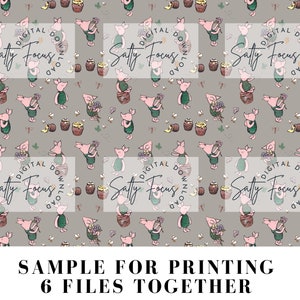 Classic Winnie-the-pooh Seamless Pattern, Piglet Seamless, Piglet ...