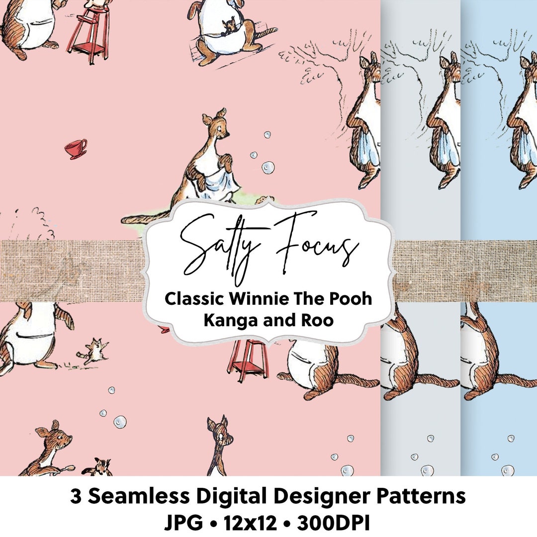 Classic Winnie the Pooh Seamless Pattern Kanga and Roo - Etsy