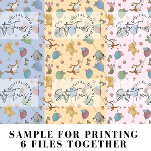 Classic Winnie-the-pooh Balloons Seamless Pattern, Classic Pooh, Winnie ...