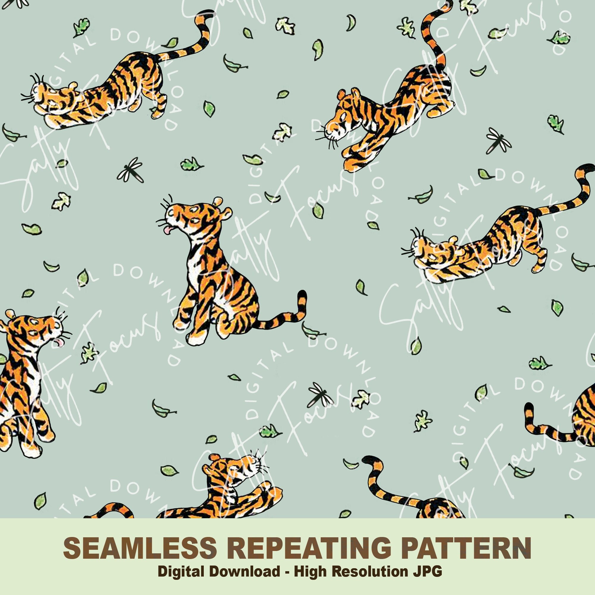 Classic Winnie-the-pooh Seamless Repeating Pattern, Tigger Seamless ...