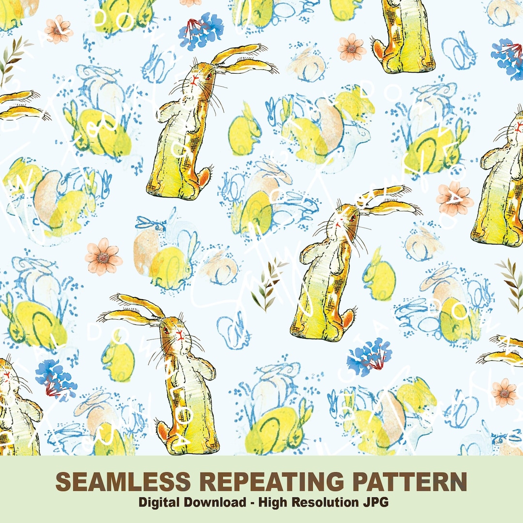 Velveteen Rabbit, Seamless Pattern, Vintage Children's Pattern ...