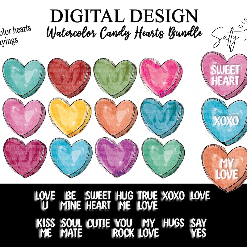 Blank Candy Hearts - Etsy
