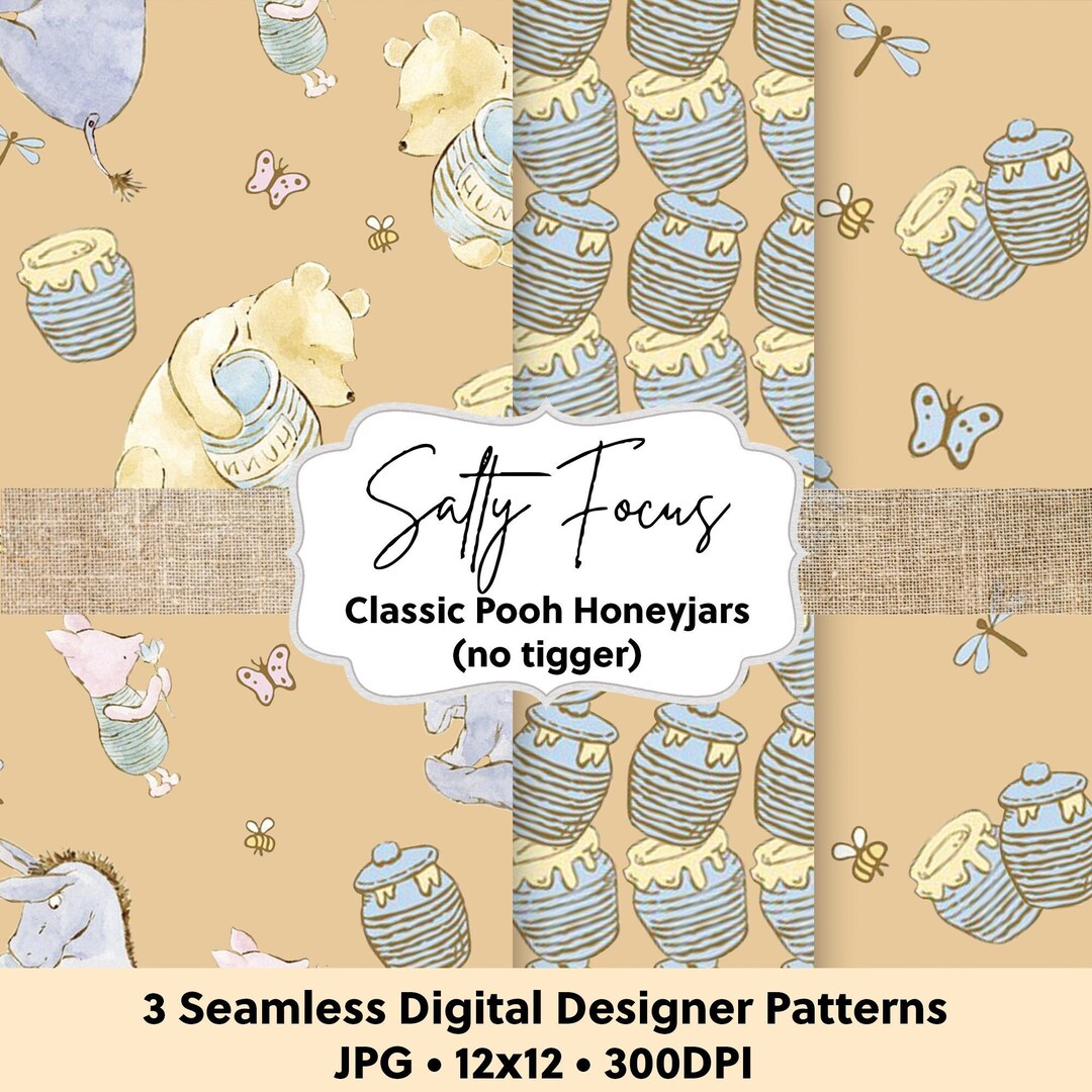 Classic Winnie-the-pooh Seamless Pattern, Repeating Pattern, Pattern ...