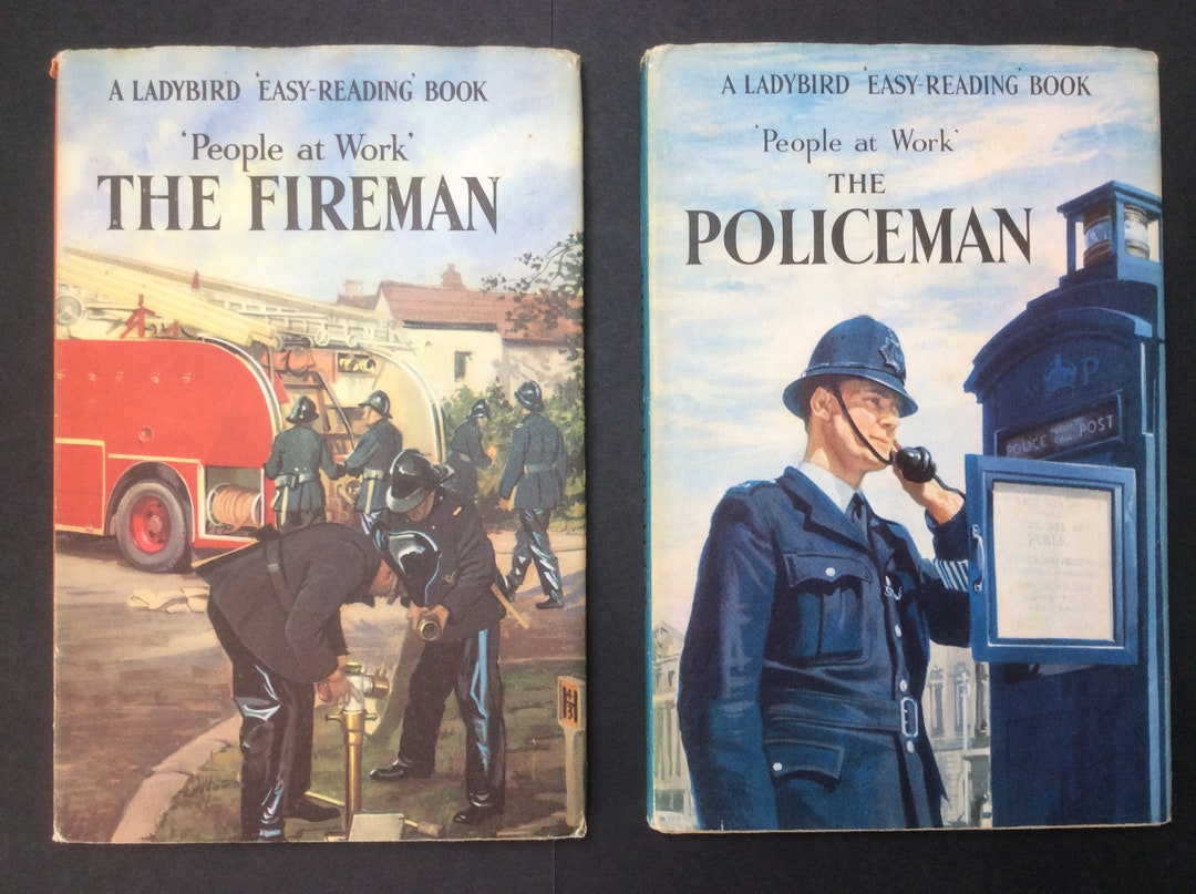 The Fireman and the Policeman. Two Book Ladybird Book Bundle. Vintage ...