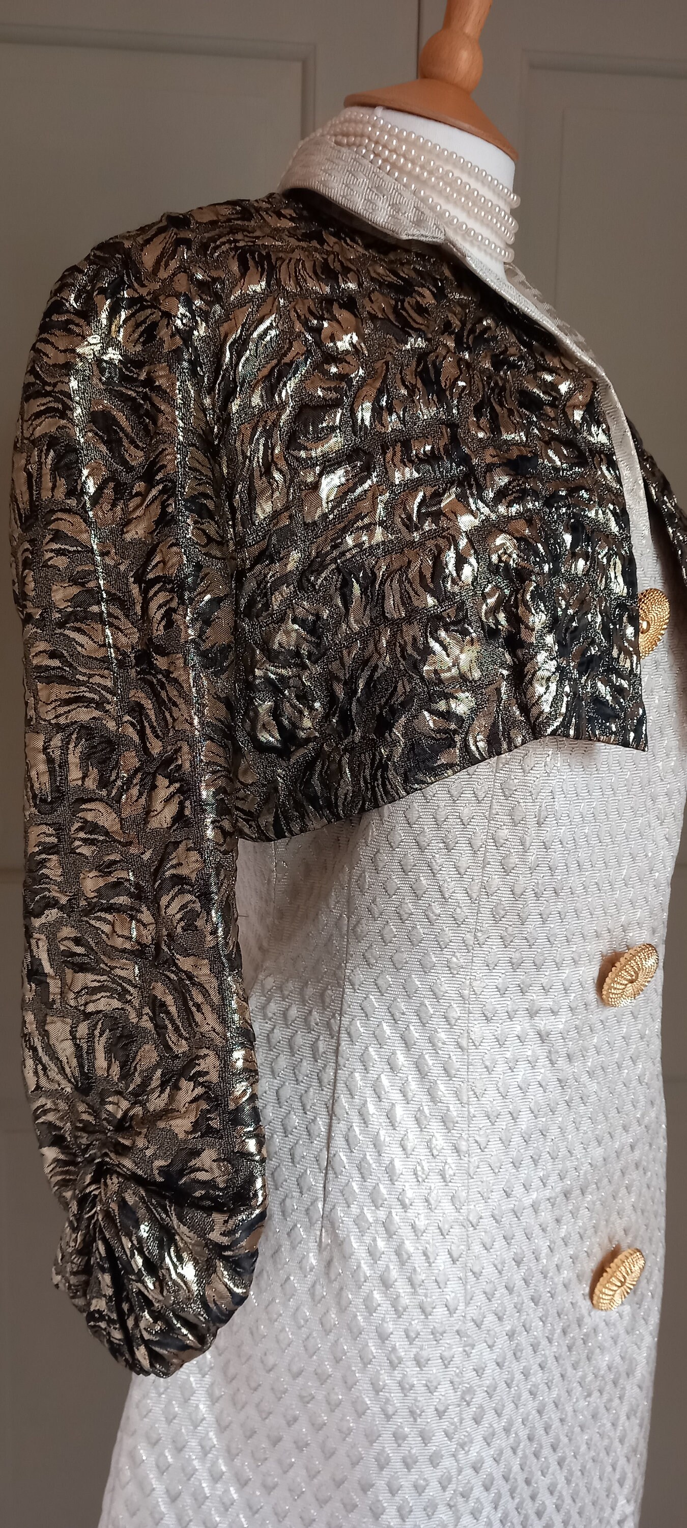 1960s Glam Gold Cropped Bolero Evening Jacket - Etsy UK
