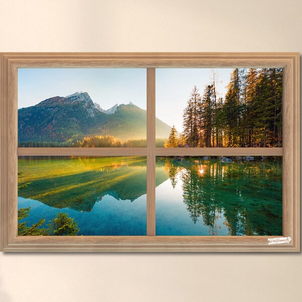 Fake Window Wall Art Canvas - Etsy