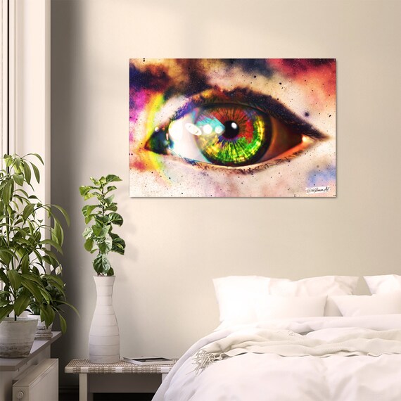Cuadro del Ojo y el Universo en Poster o Lienzo Cuadro del - Etsy México