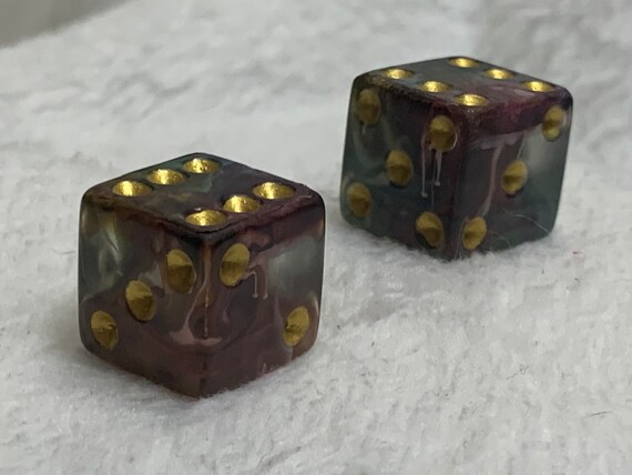 Primal Form Set of Two Six-sided Pip Dice petri Style - Etsy