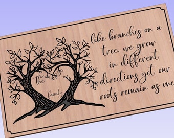 Family Tree Branches Crv3d Crv Dxf Ai Svg Eps Pdf - Etsy