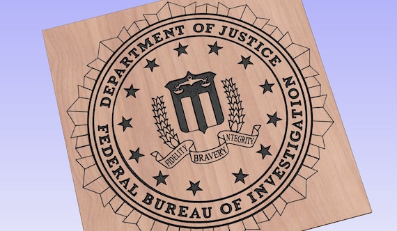 Federal Bureau of Investigation FBI Seal Crv3d Crv Dxf - Etsy