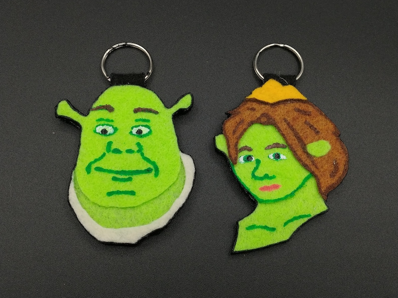 Shrek Key Chain - Etsy
