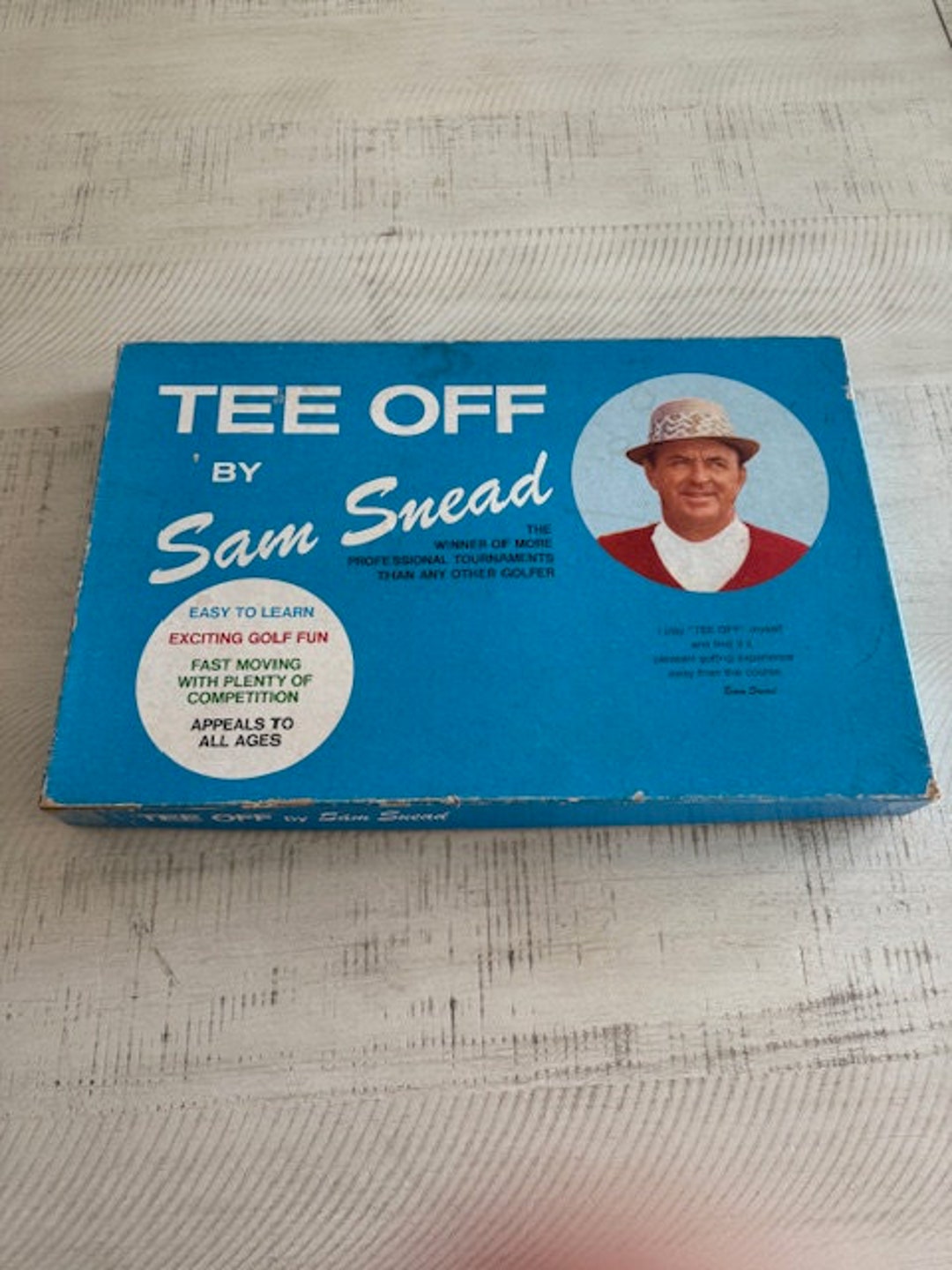 Rare, Vintage 1973 Tee off by Sam Snead - Etsy