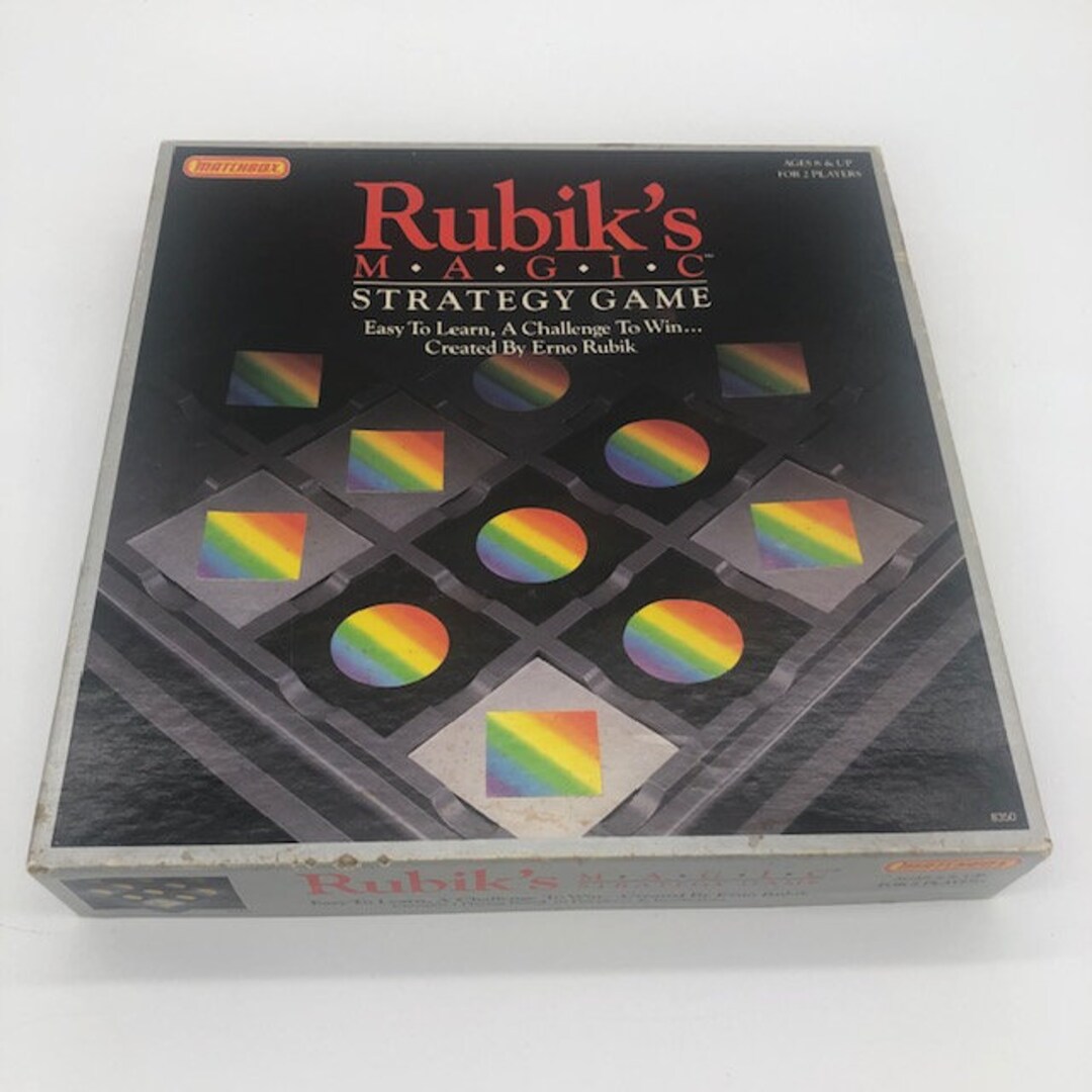 Vintage 1987 Matchbox Rubik's Magic Strategy Game - Etsy