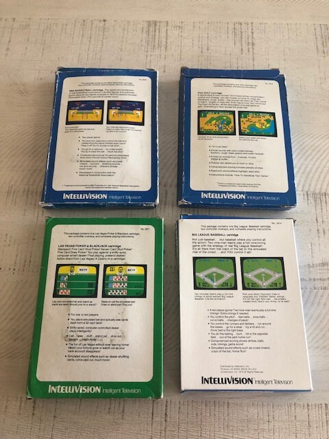Vintage 1979/1980 Intellivision Video Game Lot - Etsy Canada
