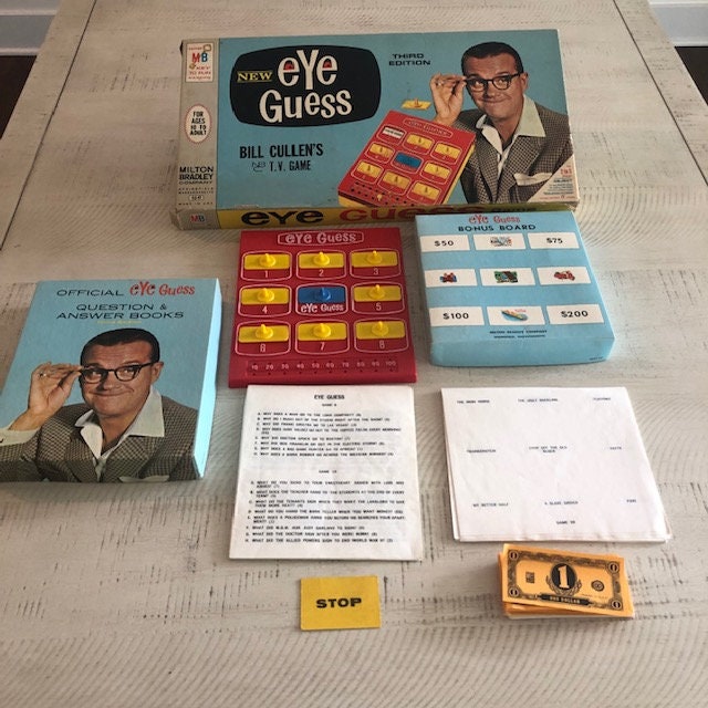 Vintage 1966 Milton Bradley New Eye Guess Bill Cullen's TV Game 4641 - Etsy