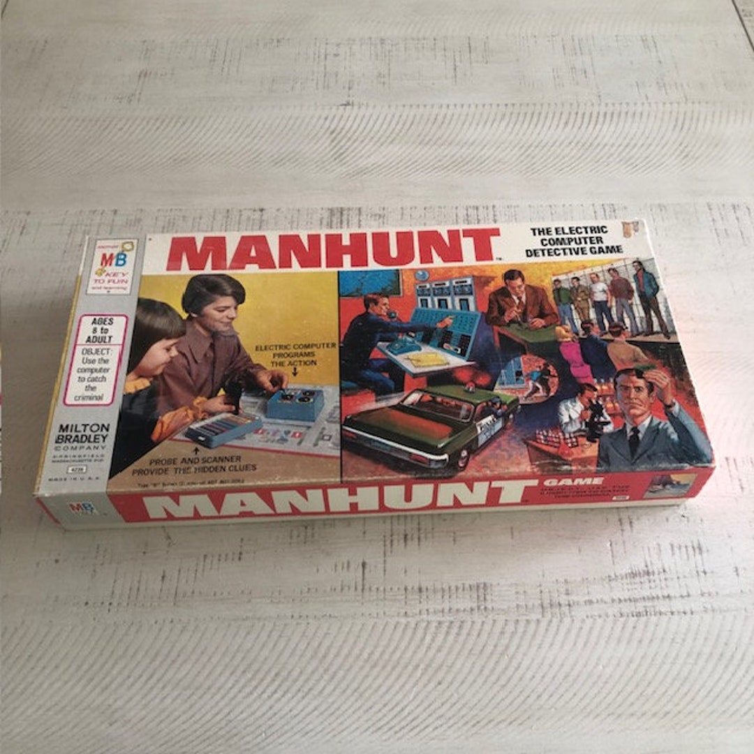 Vintage 1972 Milton Bradley Manhunt the Electric Computer Detective ...