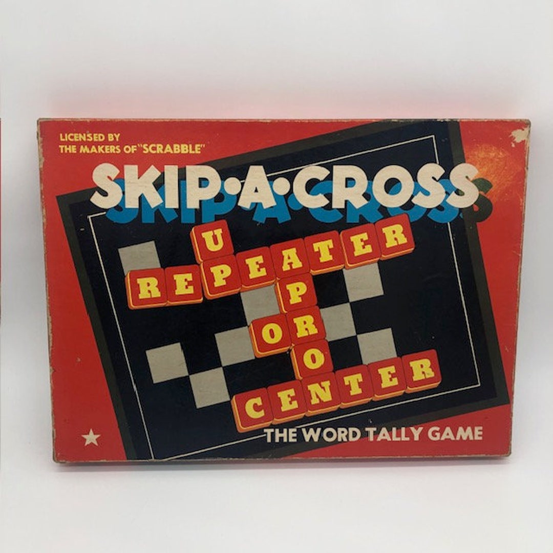 Rare, Vintage 1952 Cadaco Skip A Cross the Word Tally Game - Etsy
