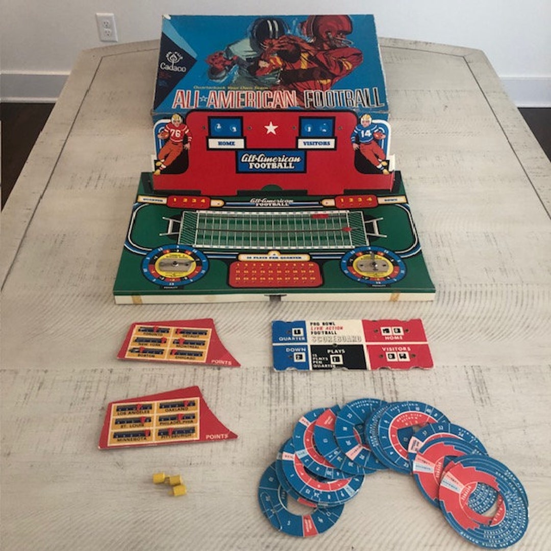 Rare, Vintage 1965 Cadaco All American Football Game - Etsy
